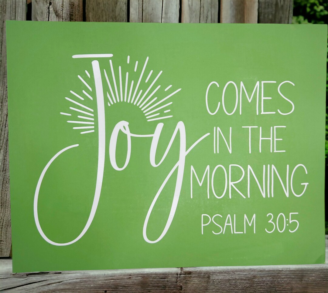 RETIRED - Joy Comes 8.5"x11" Reusable Silk Screen Adhesive Transfer ...