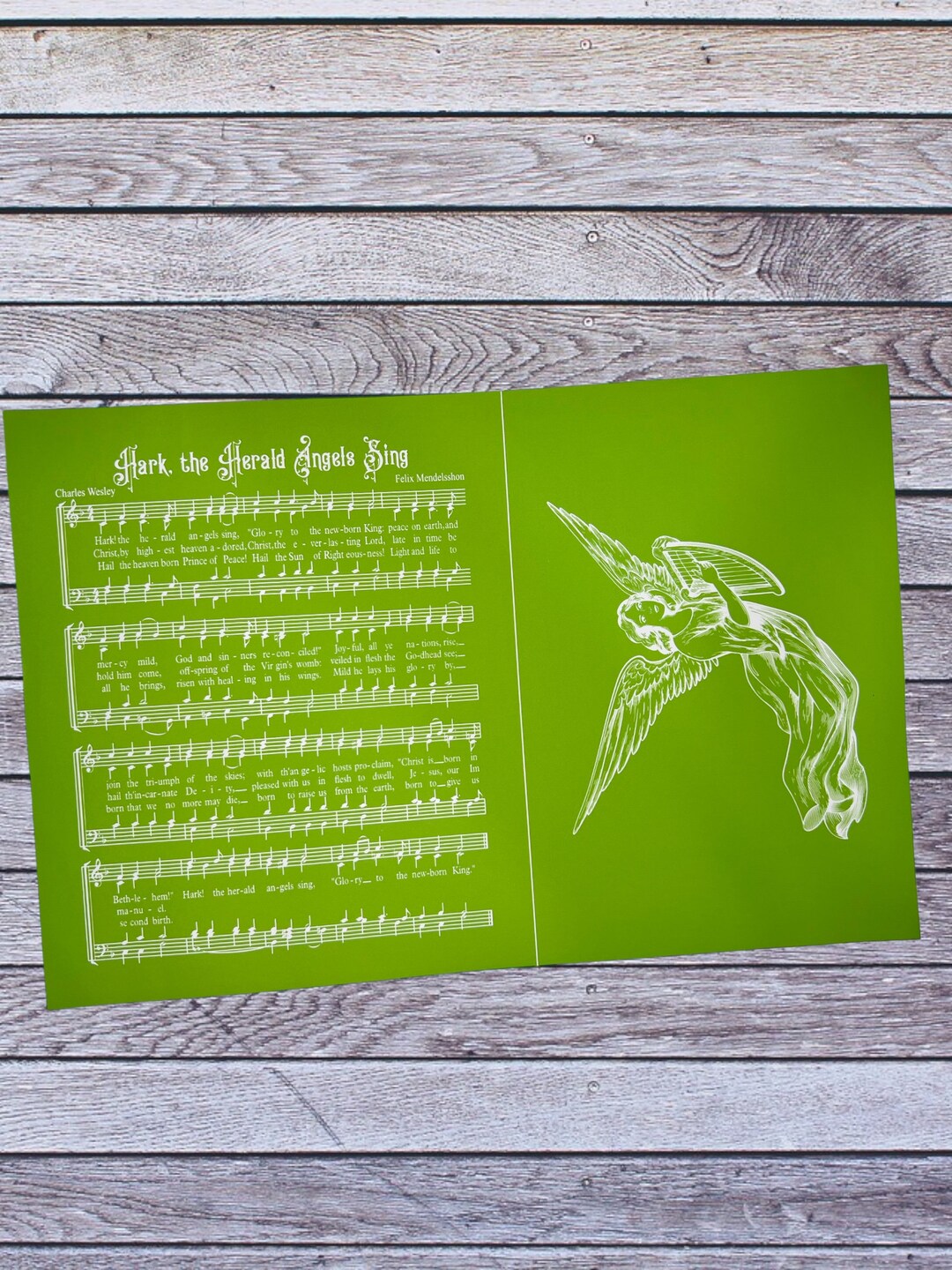 Stencil and / or Wood Cut Outs Hark the Herald Angel 12X18 Reusable ...