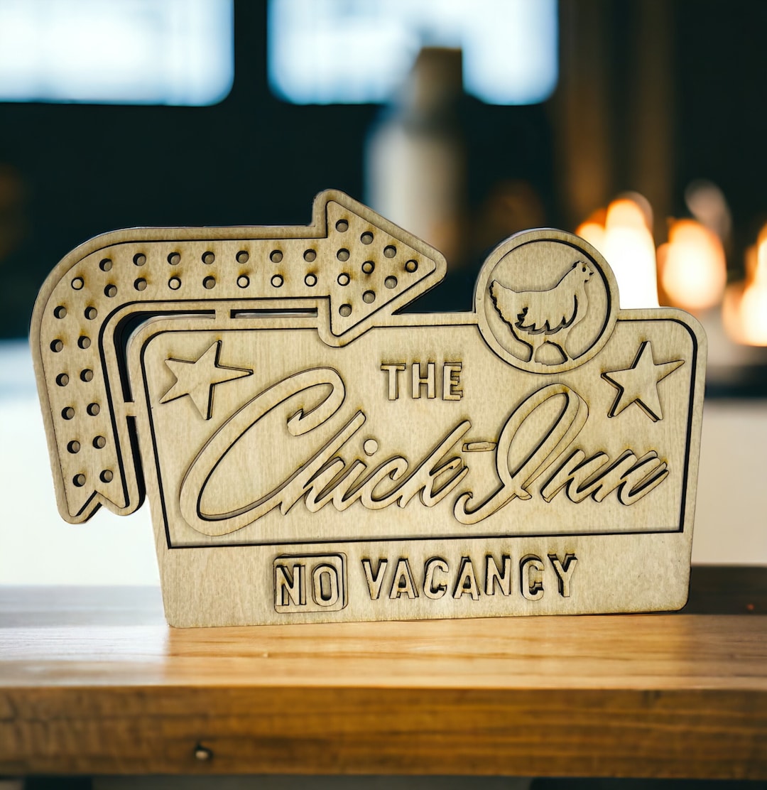 Funny Sign the Chick Inn Sign DIY KIT UNFINISHED - Etsy