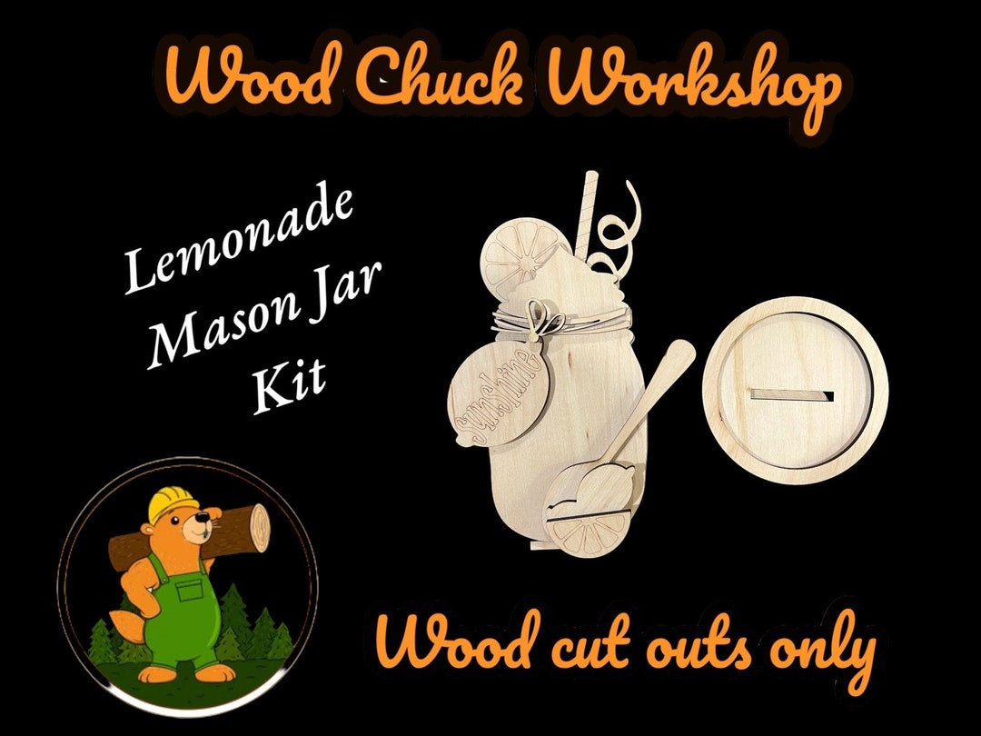 Lemonade Mason Jar Shelf Sitter DIY Kit - Etsy