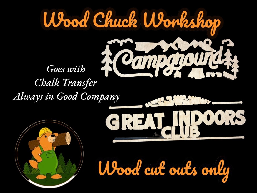 Wood Cut Outs for Chalk Transfer Always in Good Company - Etsy