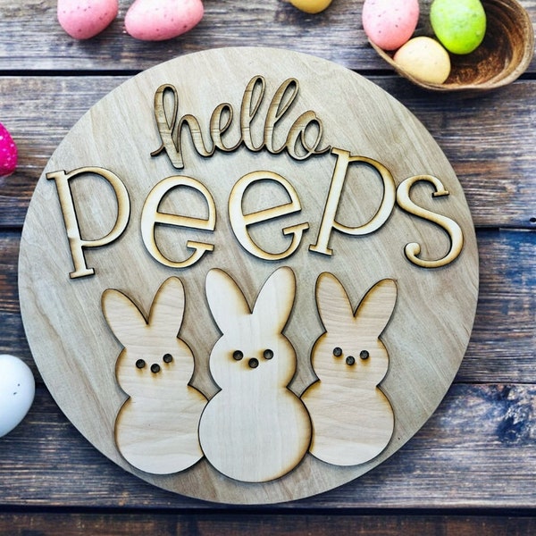 Round Wood Sign Door - Etsy