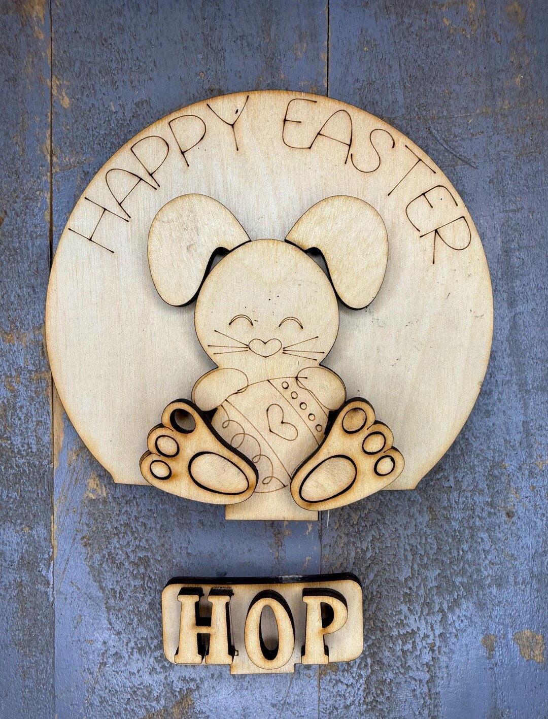 Insert for SNOWGLOBE or Gumball Machine Interchangeable Happy Easter Bunny Blank DIY KIT - Etsy