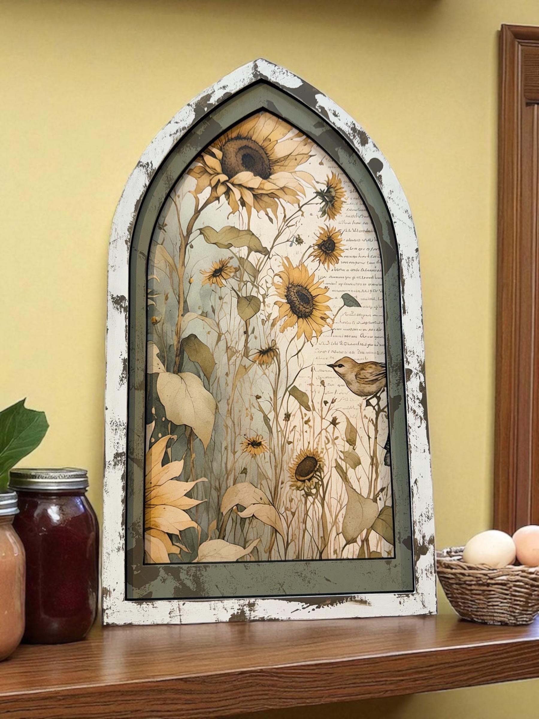 Cathedral Arch Frame Blank DIY Wood Surface 2 Sizes Available Great for ...