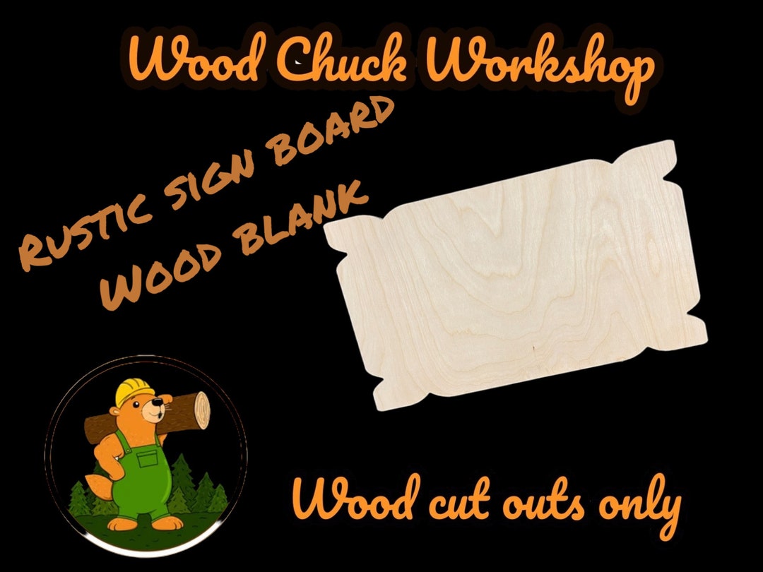 Rustic Sign Board Wood Blank Cut Out DIY - Etsy