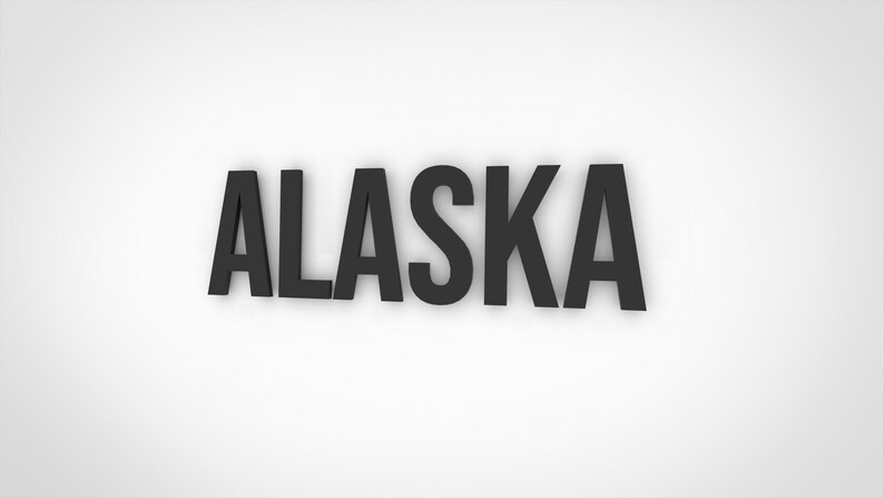 SVG, DXF, AI File Multi-layered "welcome to Alaska" Sign for Party, Bar ...