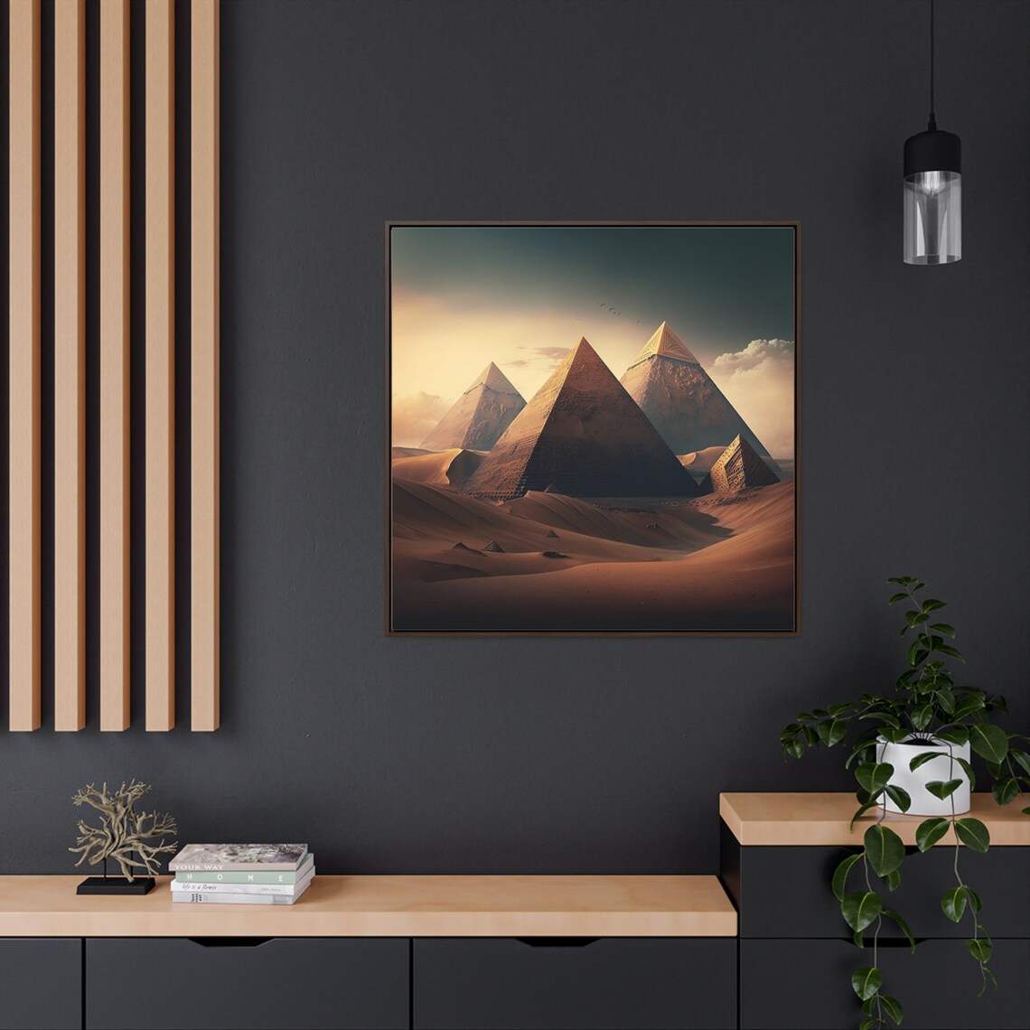 Vintage Pyramids Art Work Pyramids Wall Art for Home and - Etsy