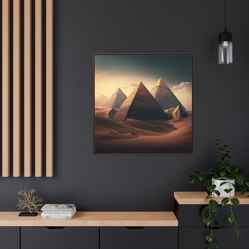 Vintage Pyramids Art Work Pyramids Wall Art for Home and - Etsy