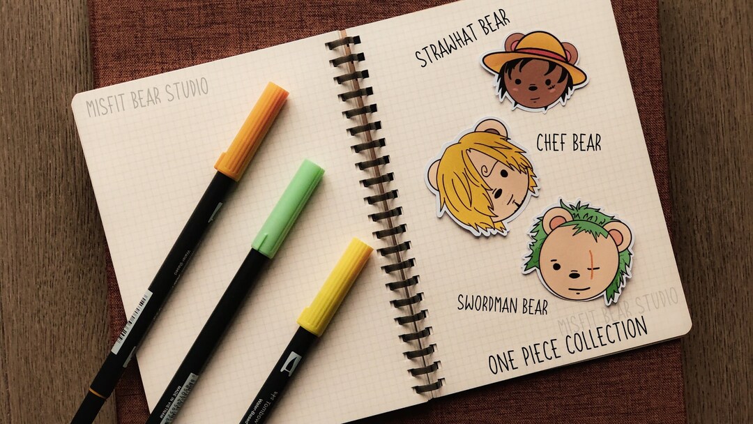 Cute Onepiece Inspired Die Cut Sticker Matte Sticker Cute for Laptop ...