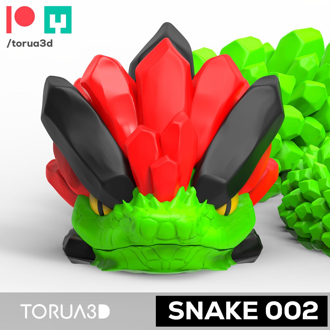 ARTICULATED SNAKE 002 3d Print File Stl Files Stl File - Etsy