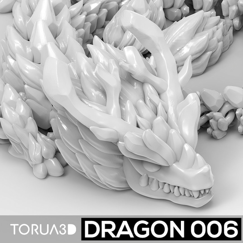 Articulated Dragon STL File – 3D Printing Model - Etsy