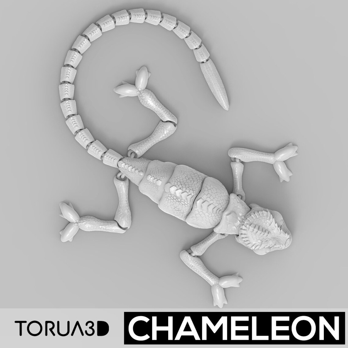Articulated Chameleon 3D Printing STL File - Etsy