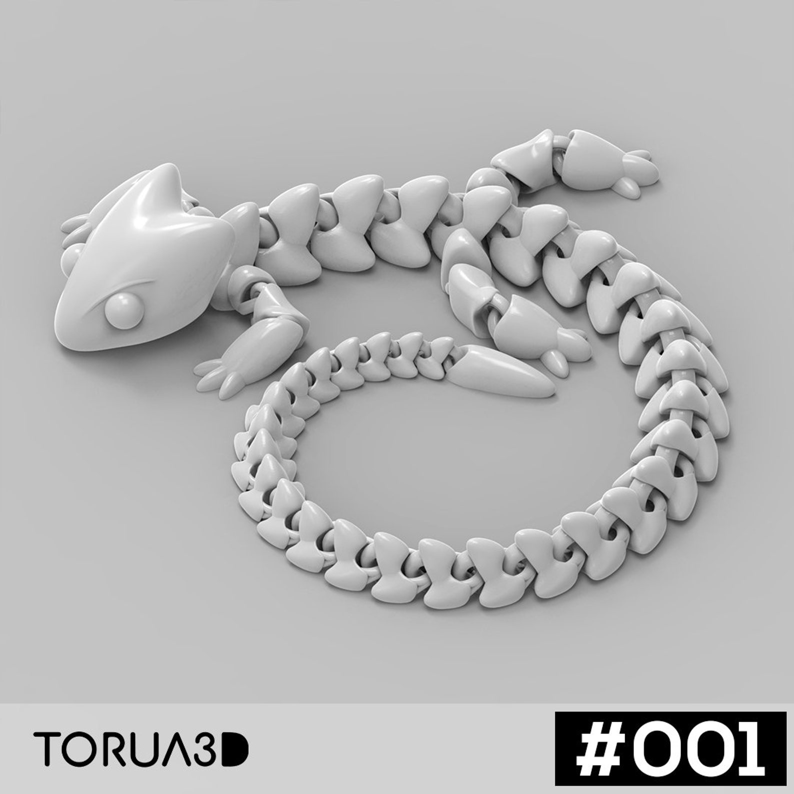 Articulated Dragon 001 STL File – 3D Print Model - Etsy