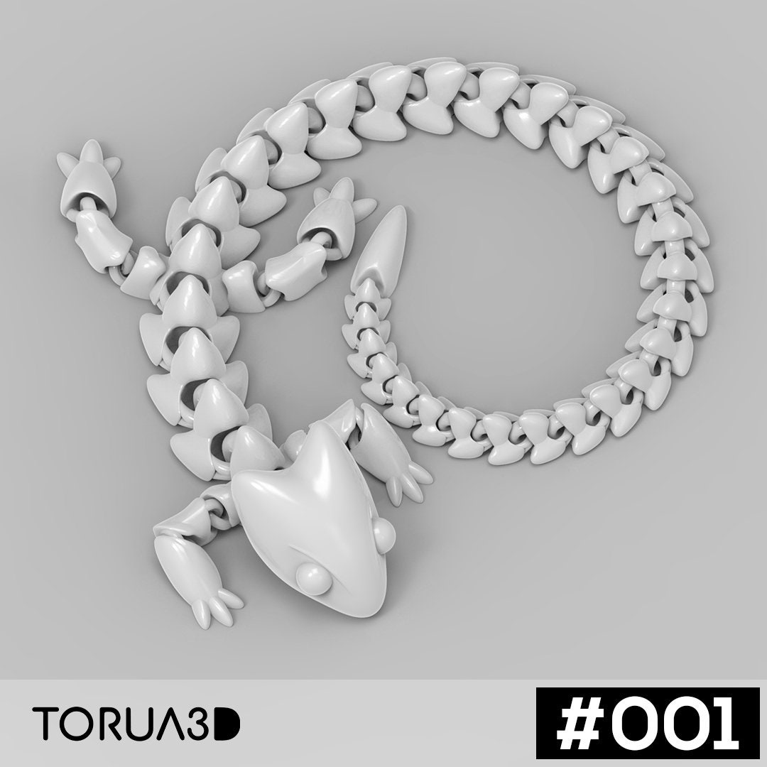 Articulated Dragon 001 STL File – 3D Print Model - Etsy