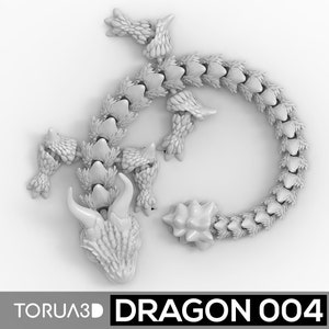 Articulated Dragon 004 - STL File for 3D Printing | STL File | 3d Print File | Stl Files | Stl ...