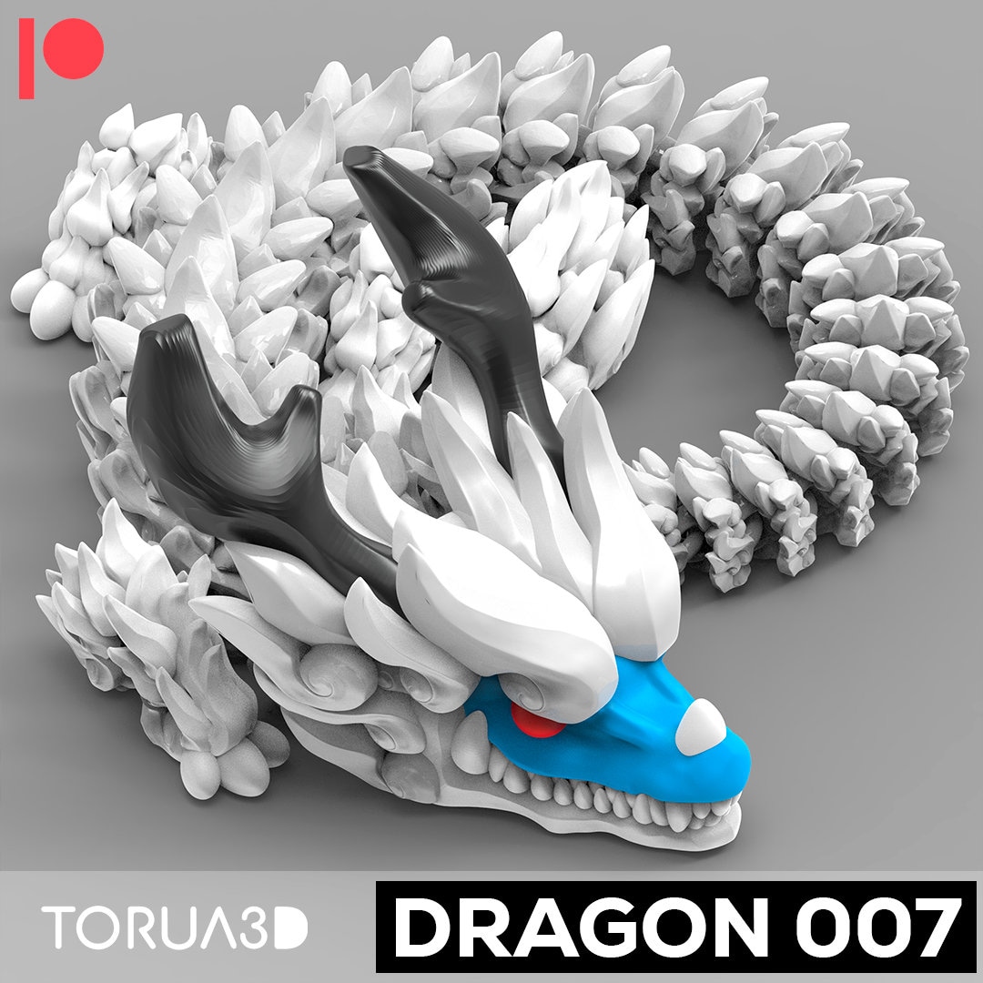 Articulated Dragon 007 - STL File for 3D Printing | STL File | 3d Print File | Stl Files | Stl ...