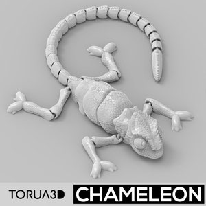 Articulated Chameleon 3D Printing STL File - Etsy