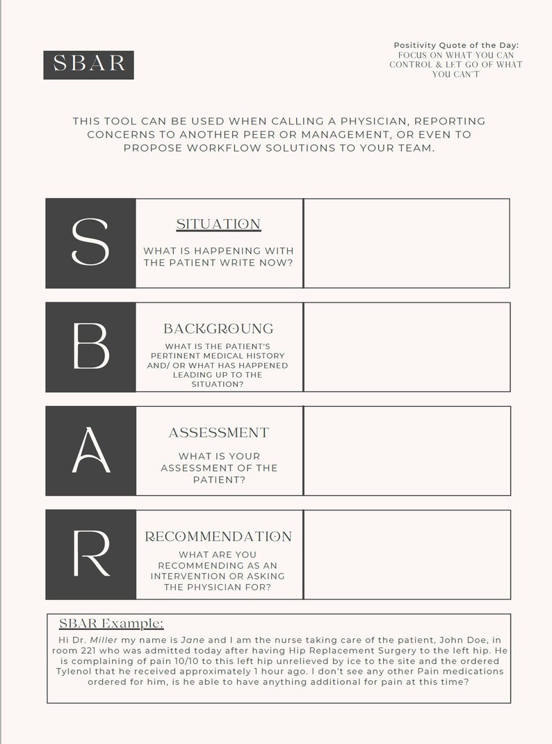 SBAR - Etsy