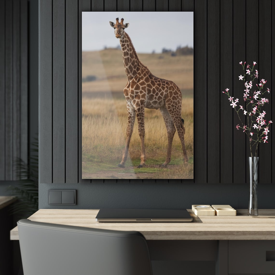 Giraffe Acrylic Print Baby Giraffe Giraffe Print Giraffe Art Wildlife ...