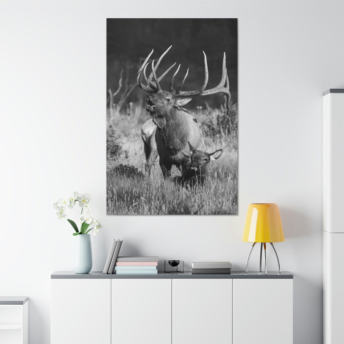 Bugling Bull Elk Canvas Print Wall Art Home Decor Bull Elk Bugling Elk ...