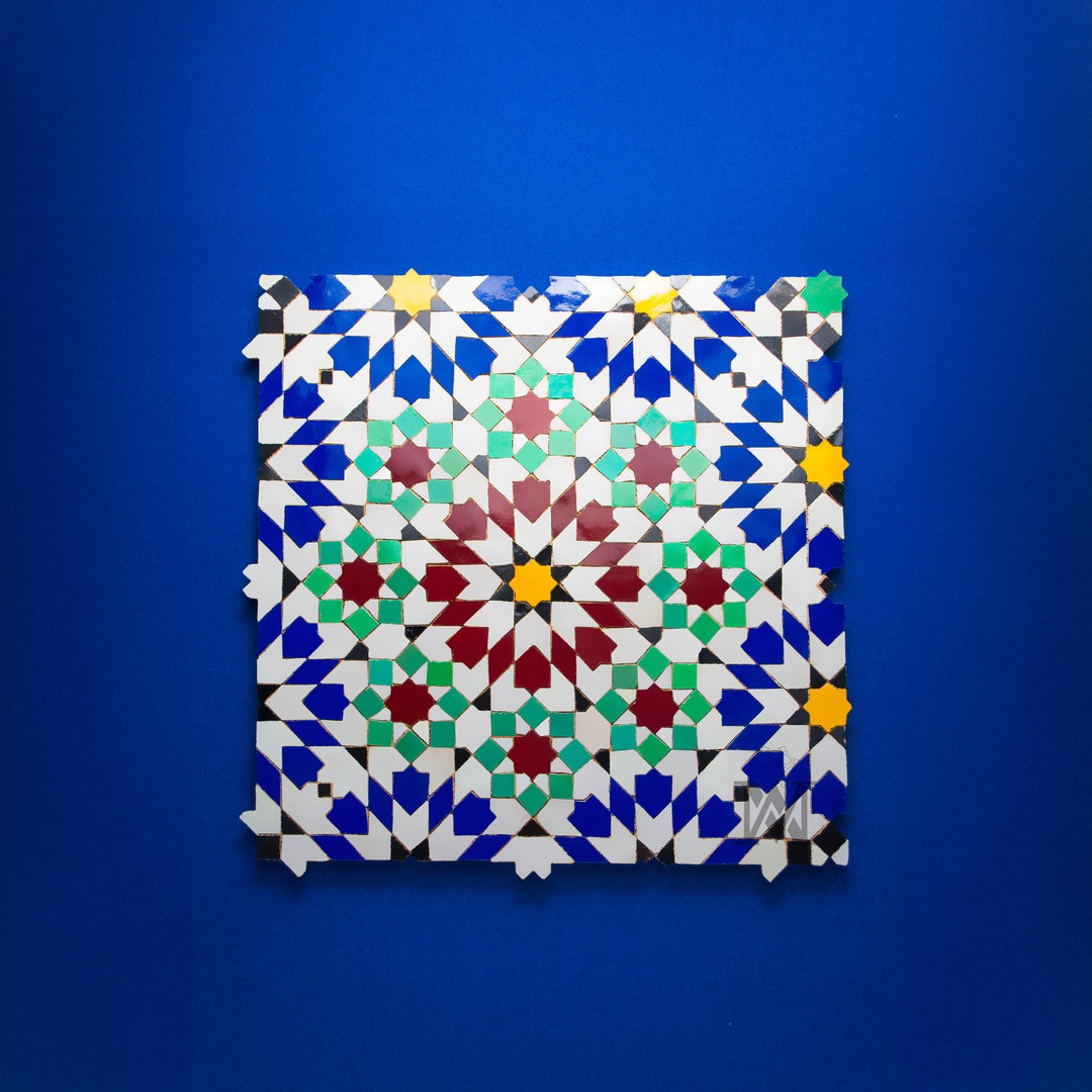 Moroccan Handmade Zellige Moroccan Mosaic Wall Decor Zellige Tiles Home ...