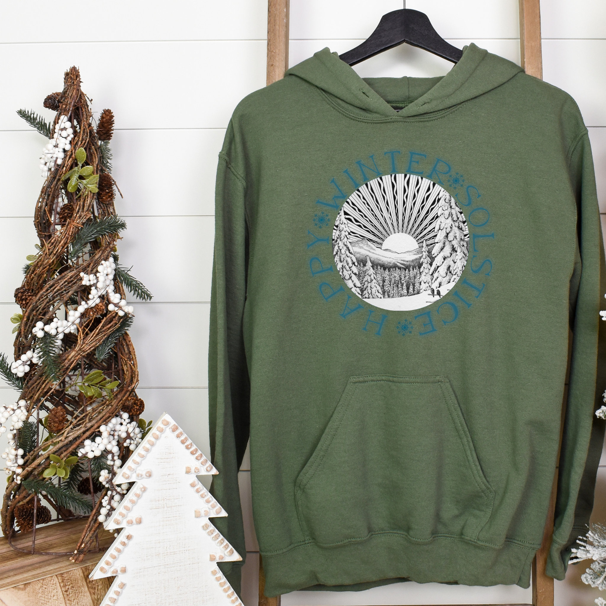 Happy Winter Solstice Sweatshirt Solstice Sweatshirt Merry Solstice - Etsy