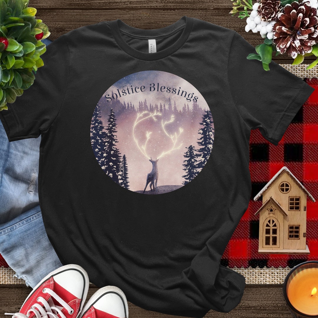 Solstice Blessings Shirt - Winter Solstice - Yuletide Shirt - Etsy
