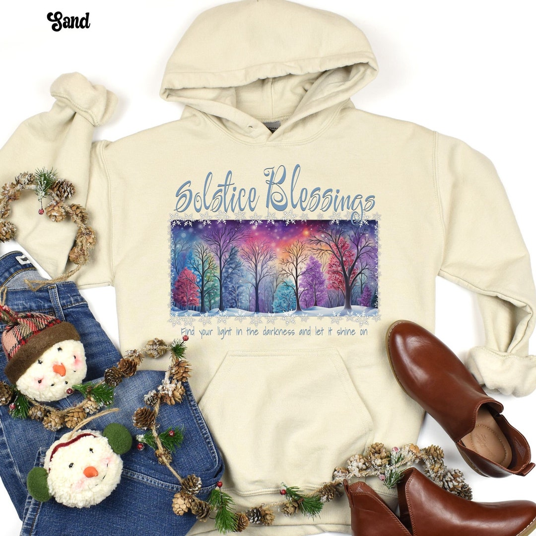 Winter Solstice Hoodie, Yule Shirt, Solstice Gift, Pagan Hoodie - Etsy