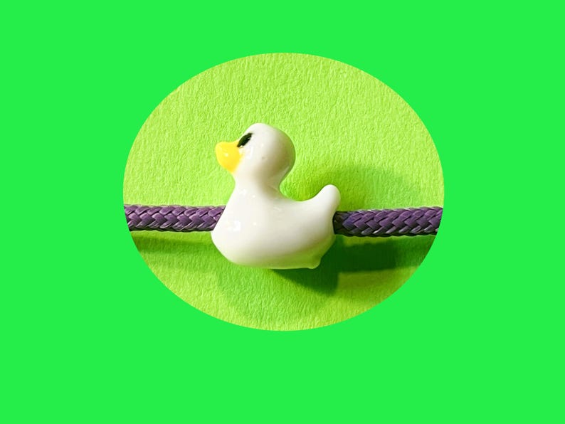 Tiny Rubber Ducky Charm Ring: Rave Festival Jewelry - Etsy