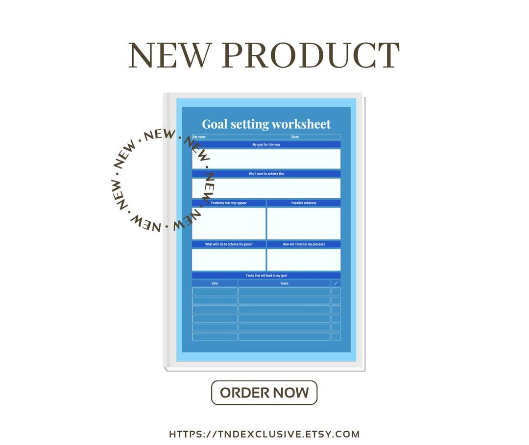 2025 Goal Action Worksheet: Set, Plan & Achieve Your Dreams With ...