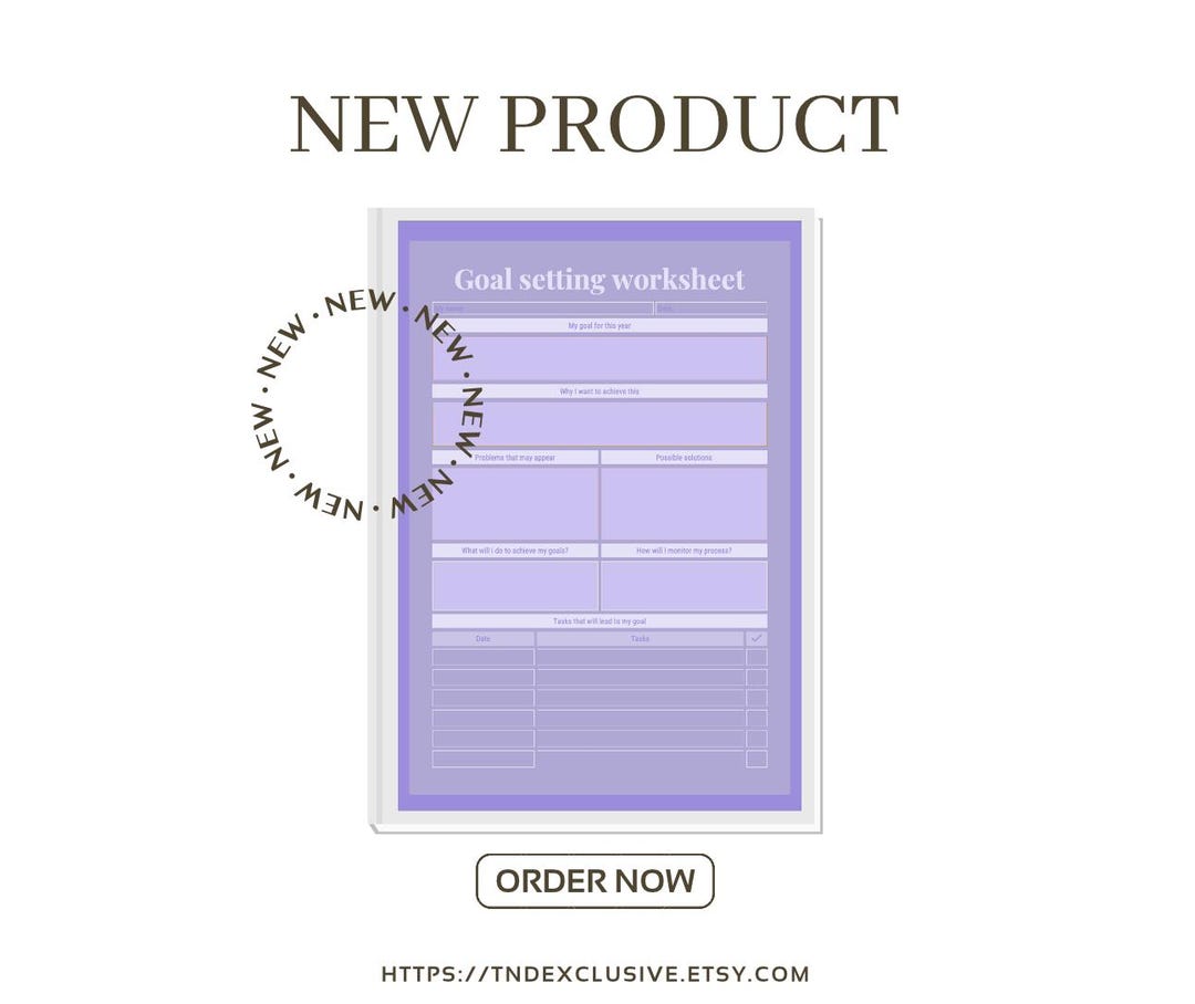 2025 Goal Action Worksheet: Set, Plan & Achieve Your Dreams With ...
