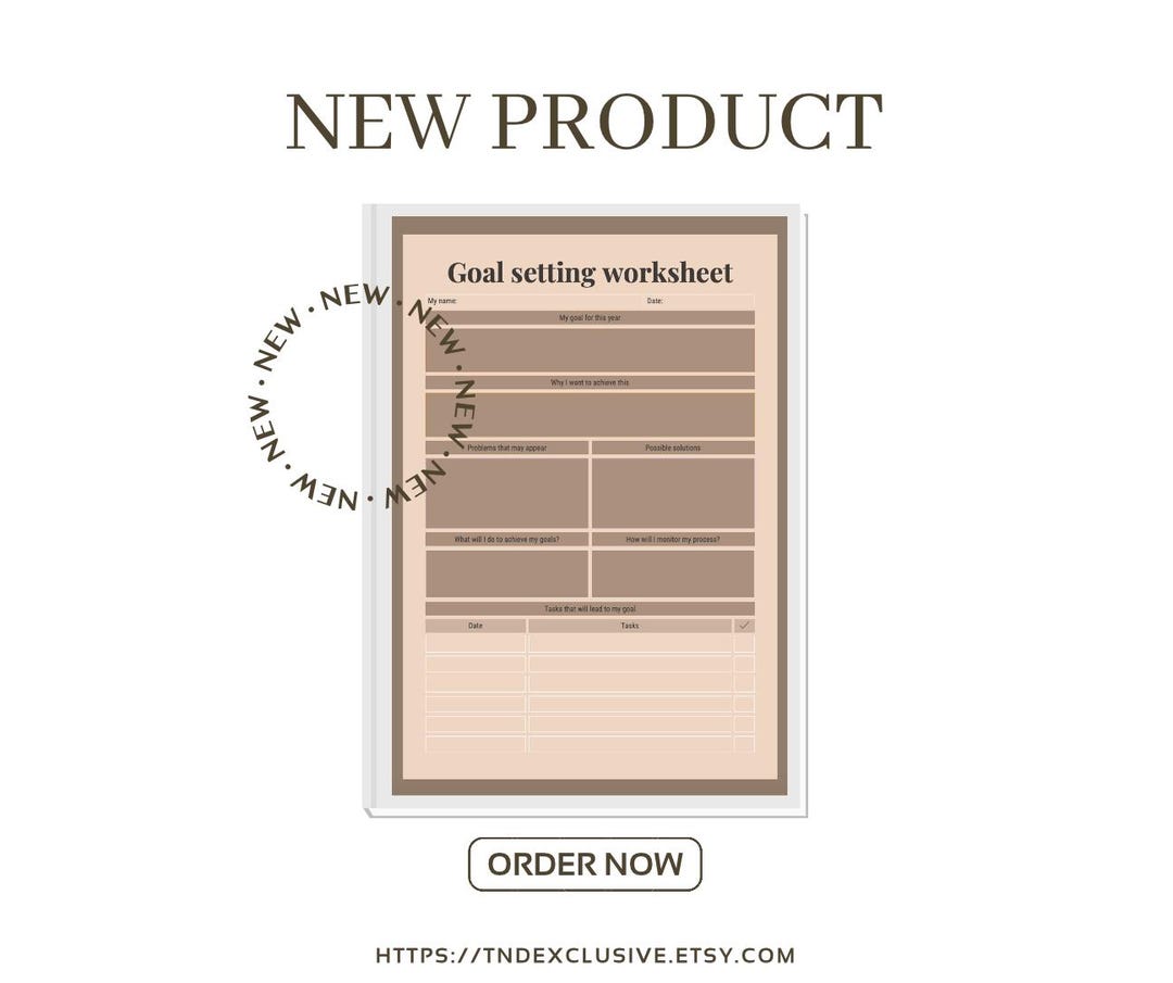 2025 Goal Action Worksheet: Set, Plan & Achieve Your Dreams With ...