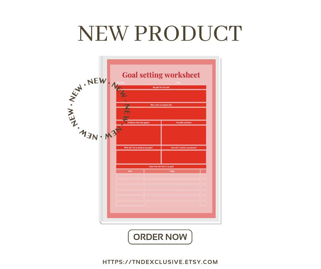 2025 Goal Action Worksheet: Set, Plan & Achieve Your Dreams With ...