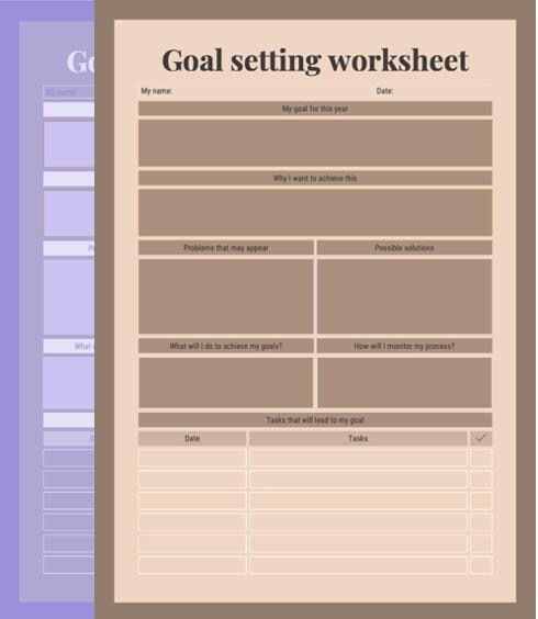 2025 Goal Action Worksheet: Set, Plan & Achieve Your Dreams With ...