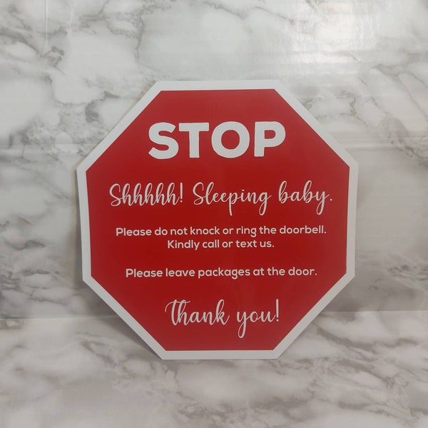 Baby Sleeping Sign - Etsy Canada