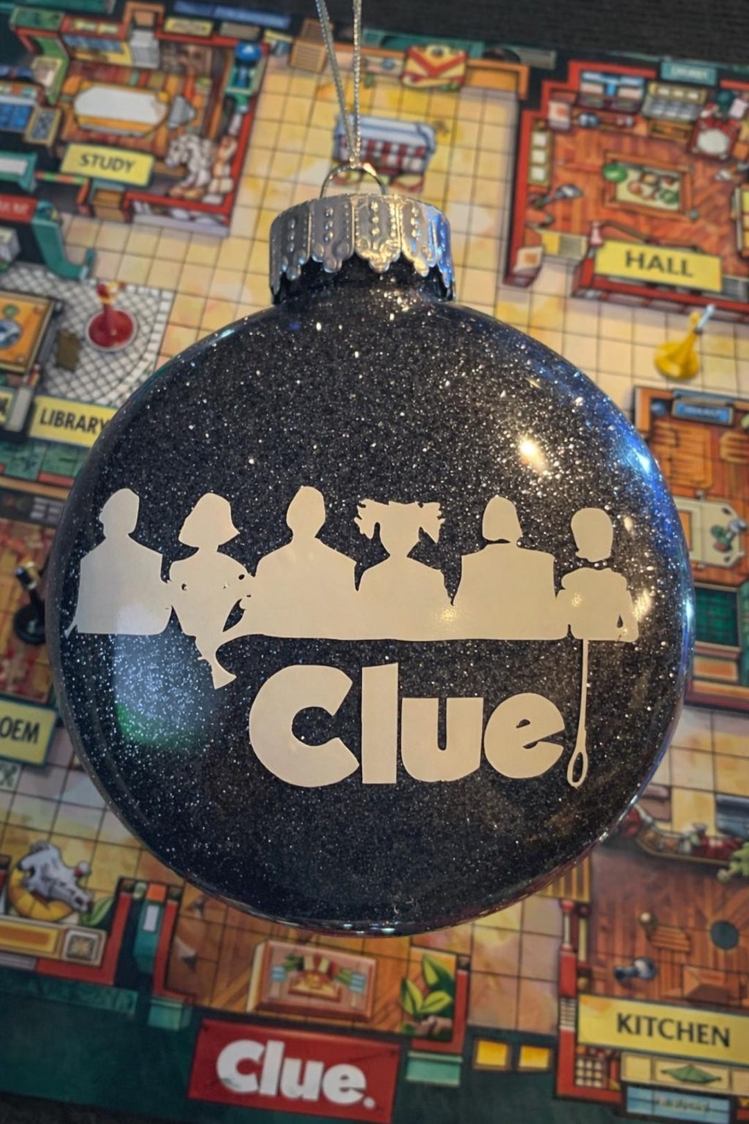 Clue! Character Plastic Glitter Ornament - Etsy