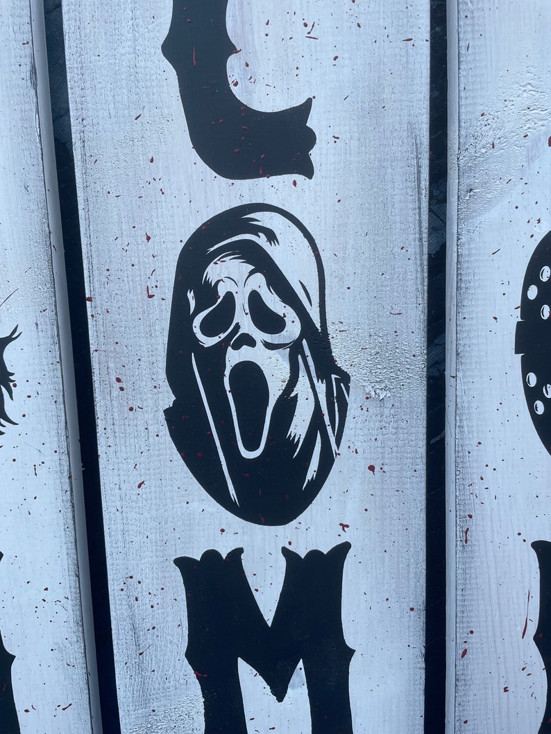 Blood Splatter Horror Welcome Signs - Etsy