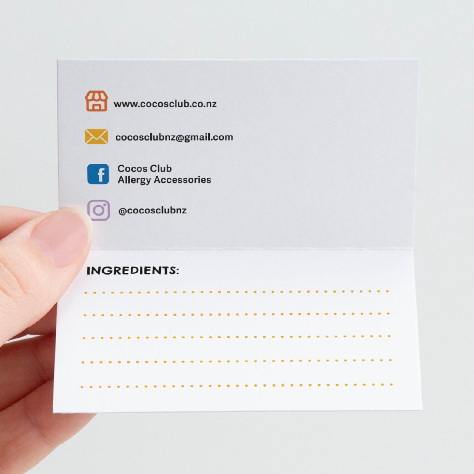 Food Allergen Cards Set of 10 / Food Allergy Labels / Allergy Alert ...