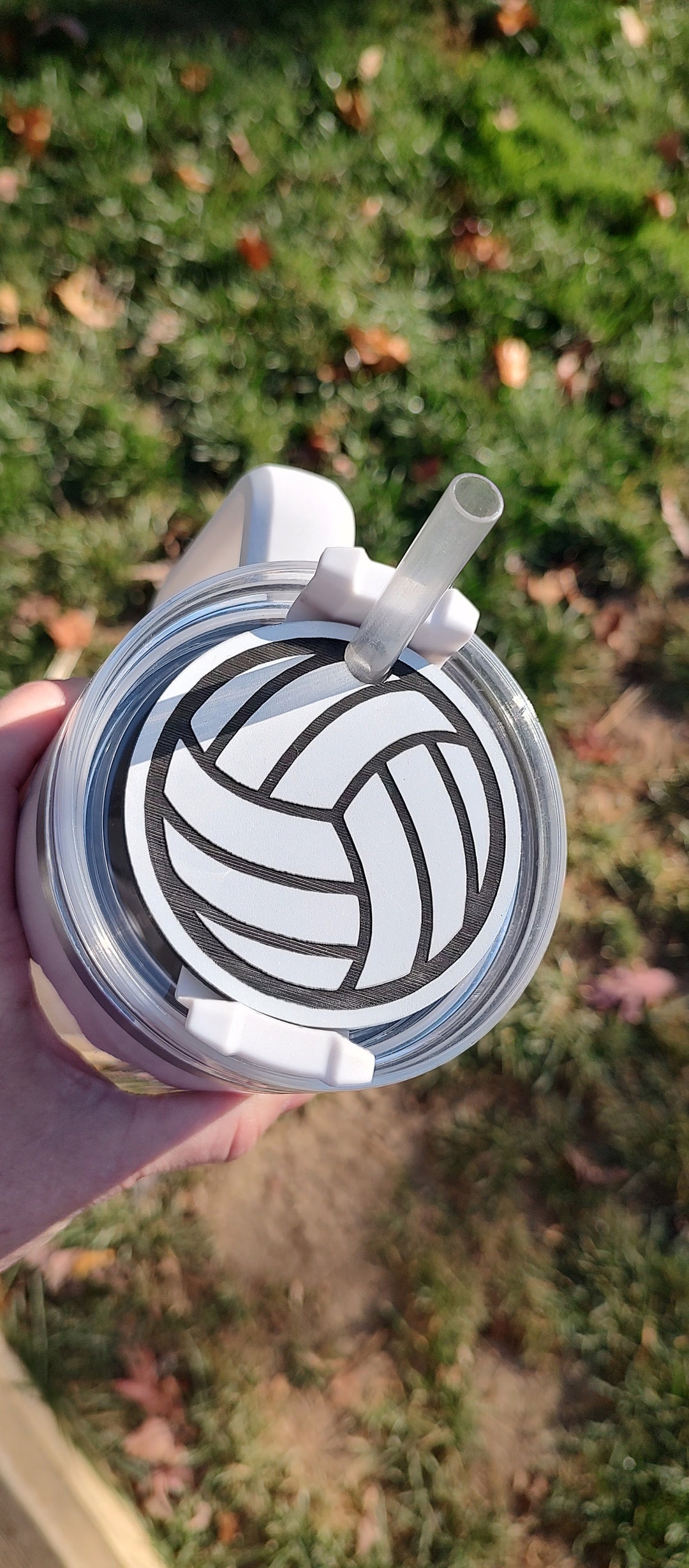 Volleyball Cup Straw Topper for Your Tumbler Quirky Accessory ...