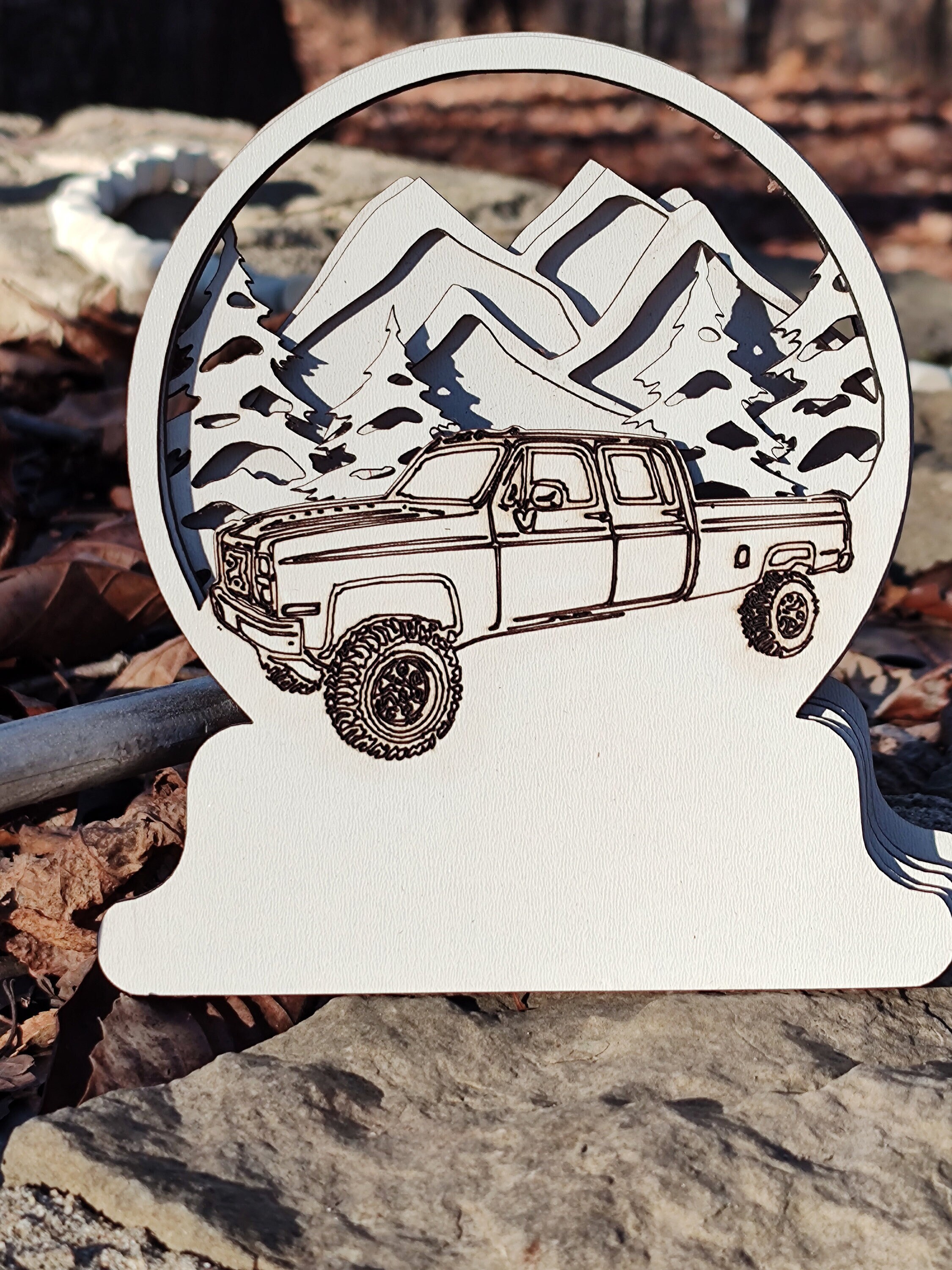 Old Square Body Truck 3D Multi-layer Snow Globe - Etsy