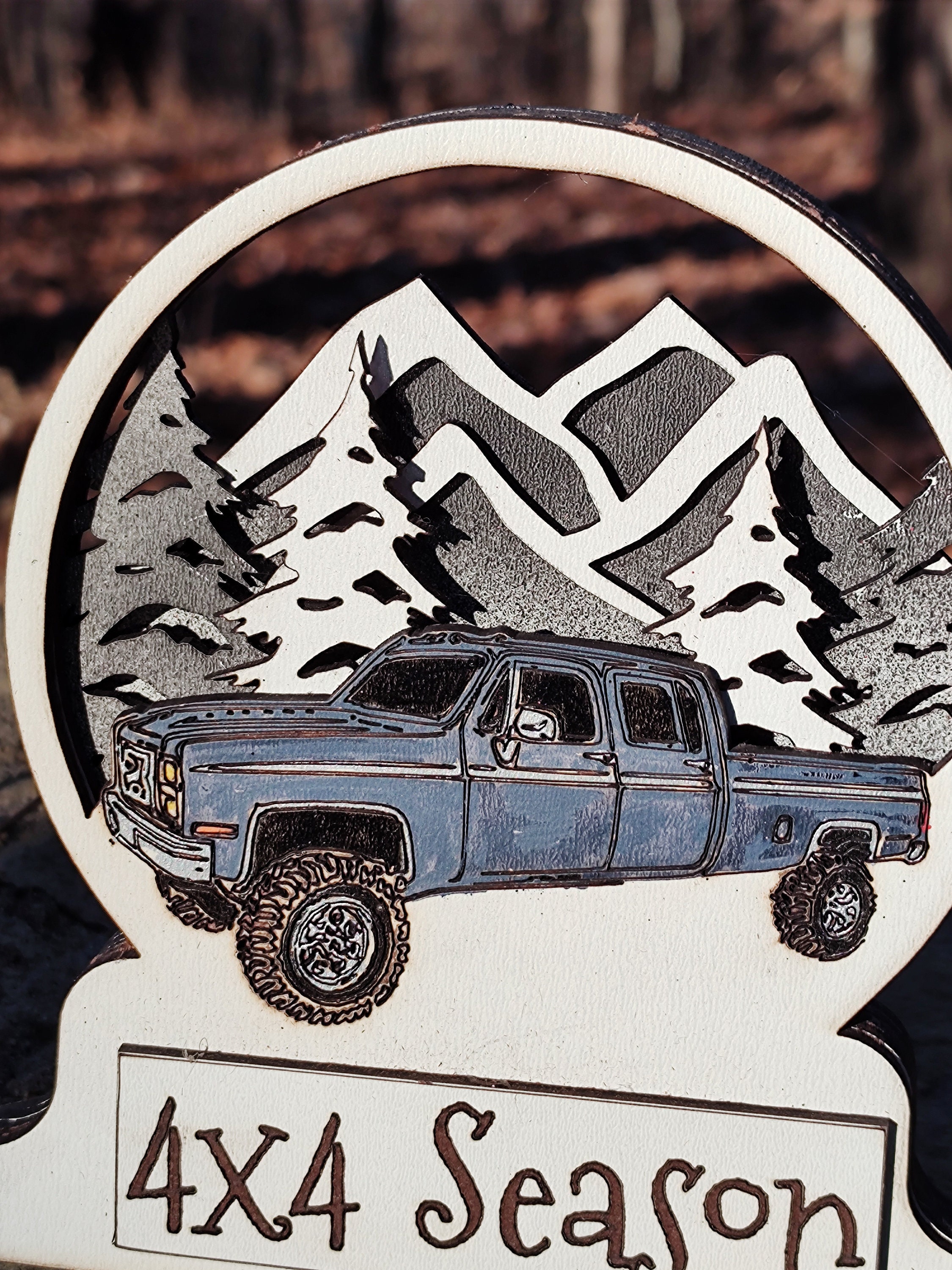 Old Square Body Truck 3D Multi-layer Snow Globe - Etsy