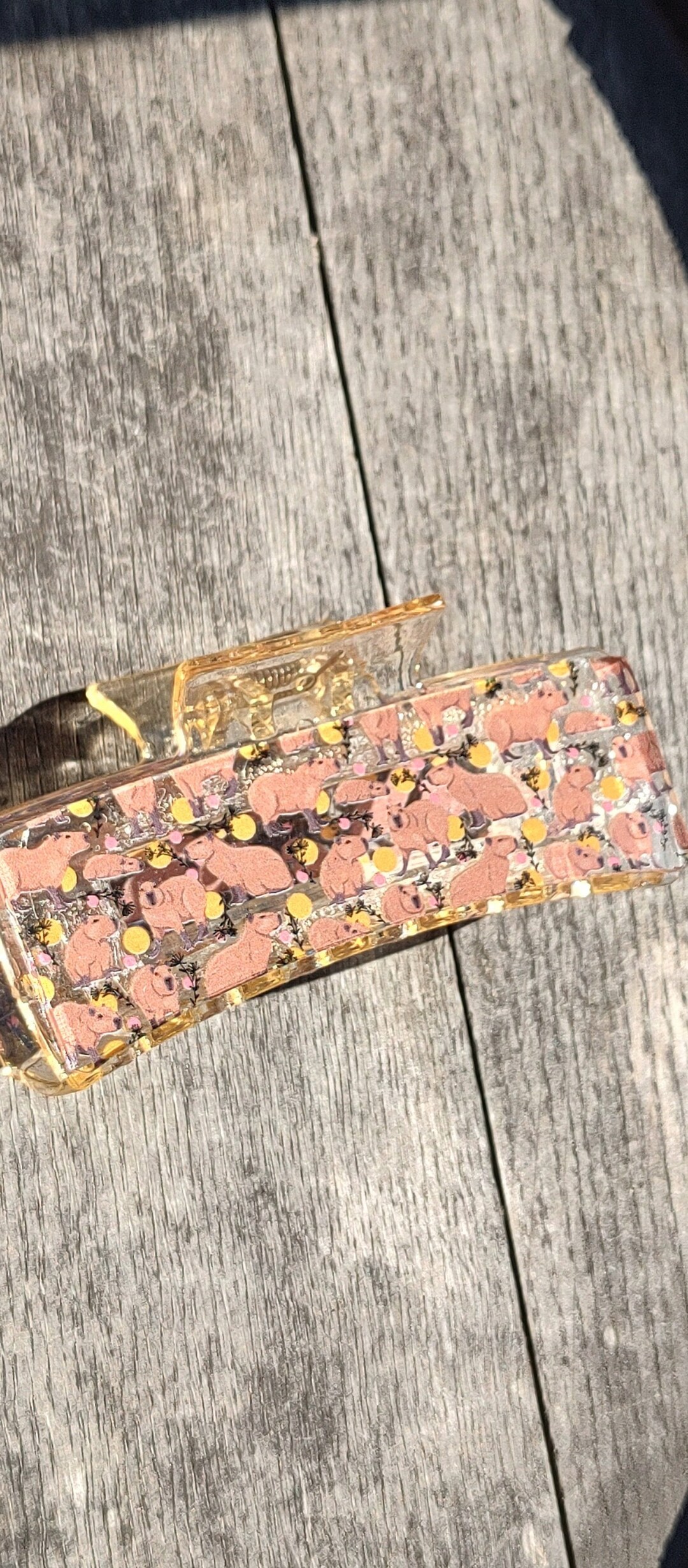 Quirky Cute Capybara Hair Claw Clip 4 Inch - Etsy
