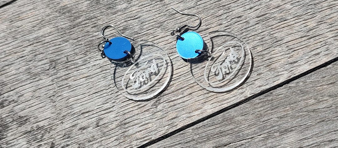 Vintage Muscle Car Earrings: Laser Cut Acrylic, Surgical Steel Hooks - Etsy