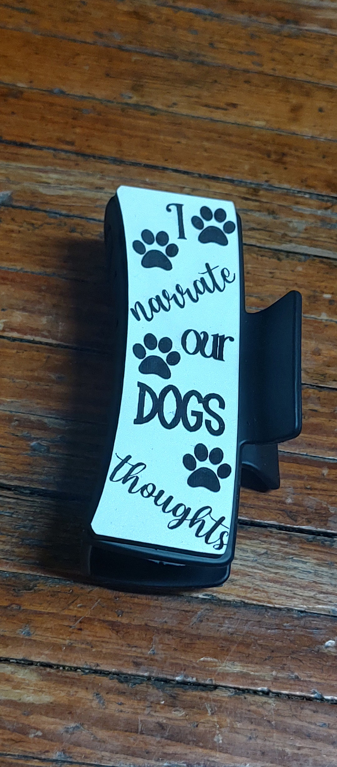 Funny Claw Clip, Quirky Accessory, Dark Humor Hair Claw, I Narrate the ...