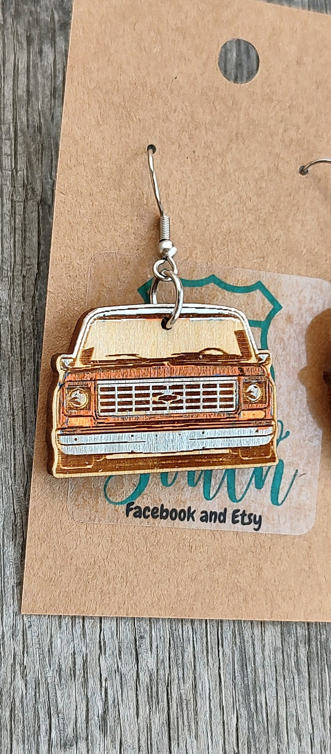 Vintage Truck Earrings, Vehicle Earrings, Classic Car Earrings, Hand ...