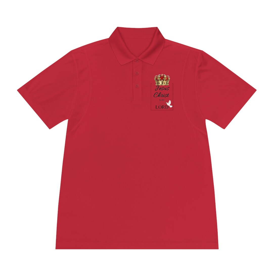 MEN'S POLO SHIRT - Sports Polo Shirt - Jesus Christ Shirt - Religion ...