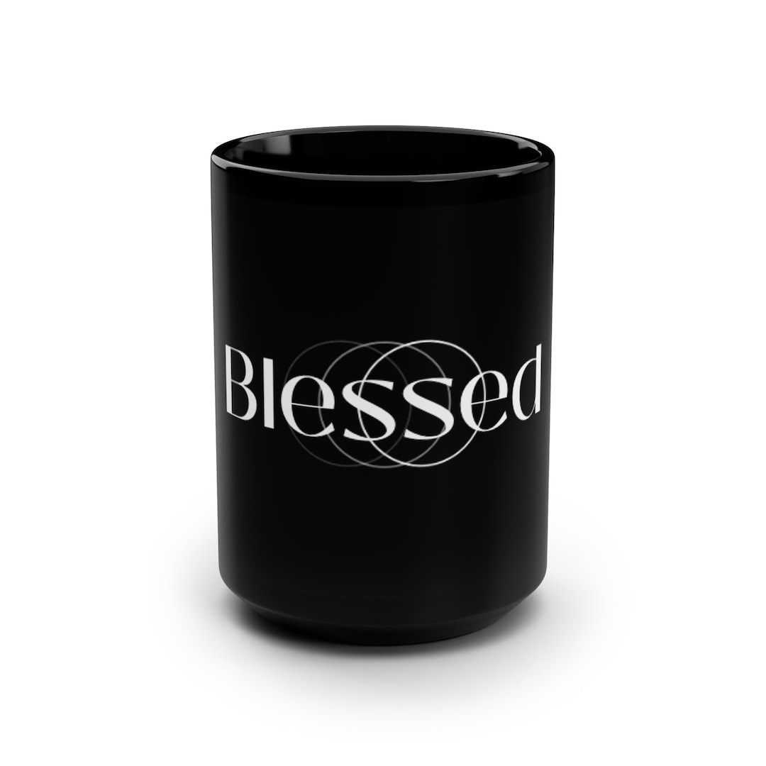 BLESSED JUMBO COFFEE Mug, 15oz - Coffee Lover's Mug, Blessed Lover's ...