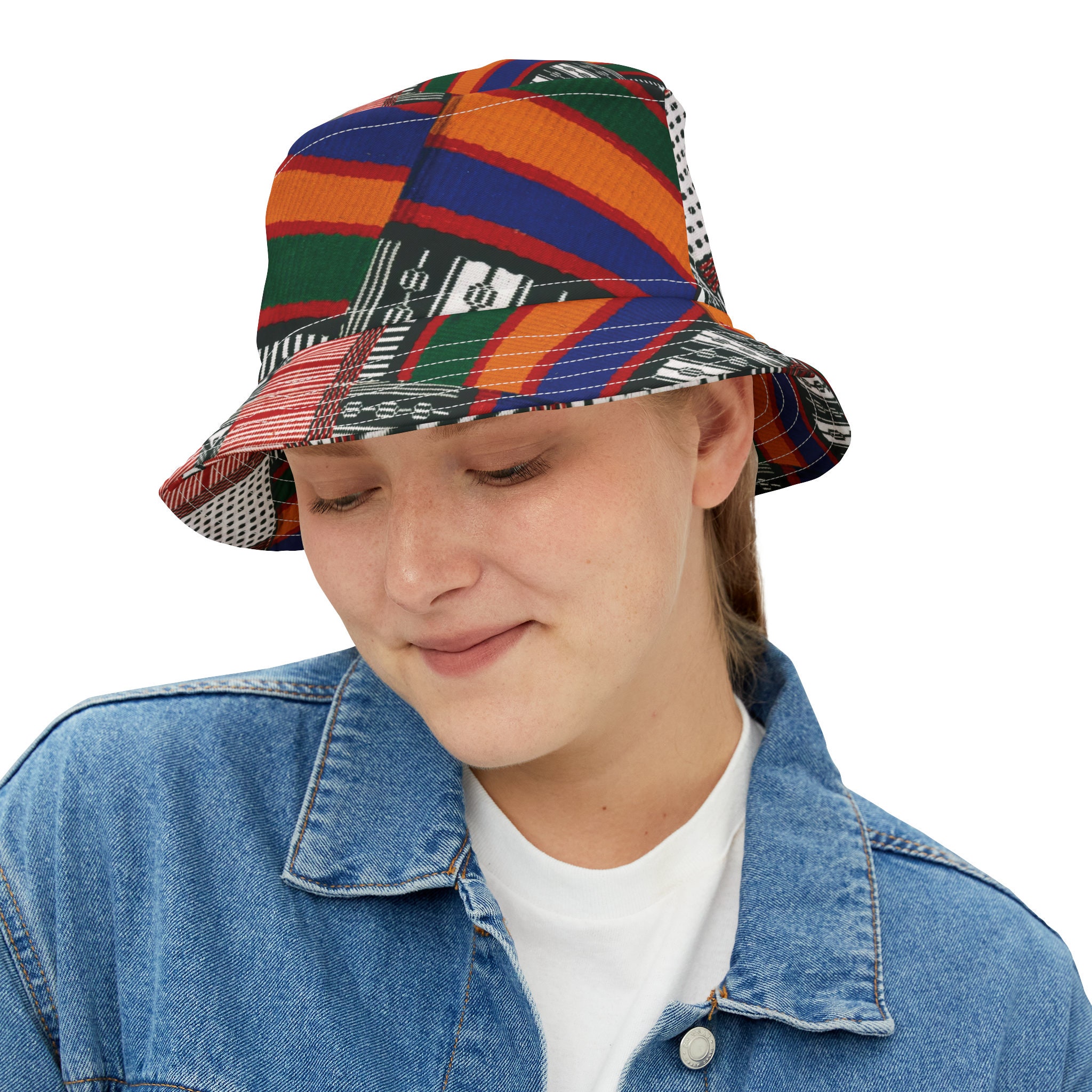 African Print Bucket Hat, Unisex Bucket Hat, Summer Hat, Sun Hat ...