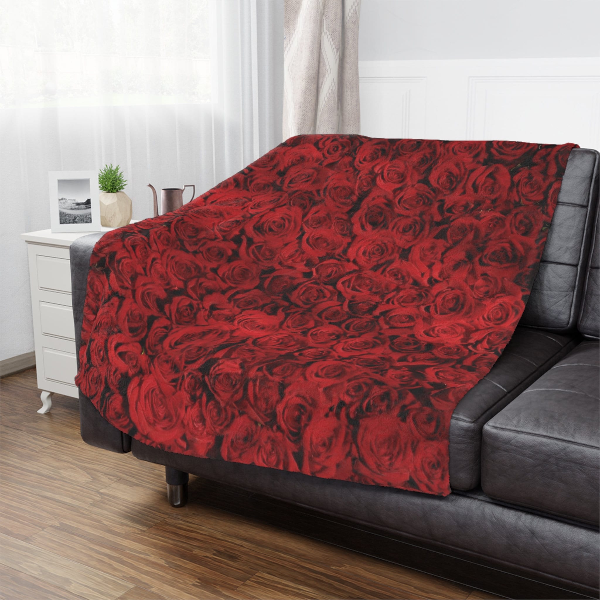RED ROSES Blanket - Blankets, Throws, Blanket Plush Oversized, Warm ...
