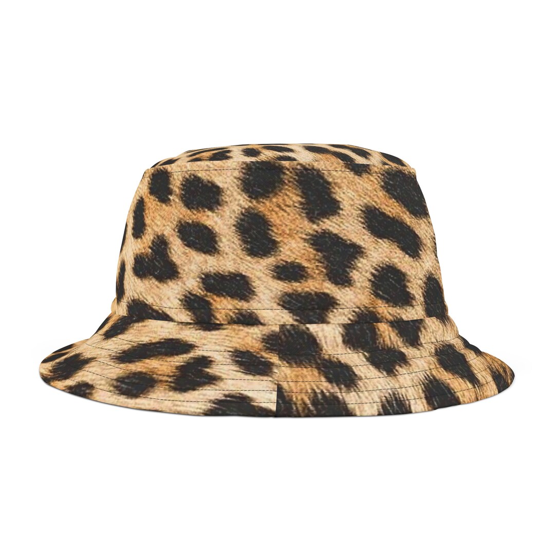 Leopard Print Bucket Hat, Unisex Bucket Hat, Summer Hat, Sun Hat ...